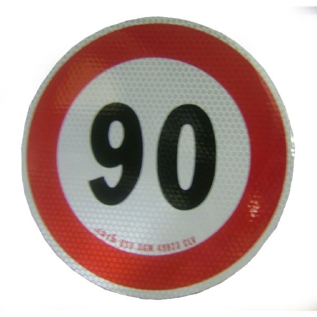Een sticker 90km max. snelheid nodig?