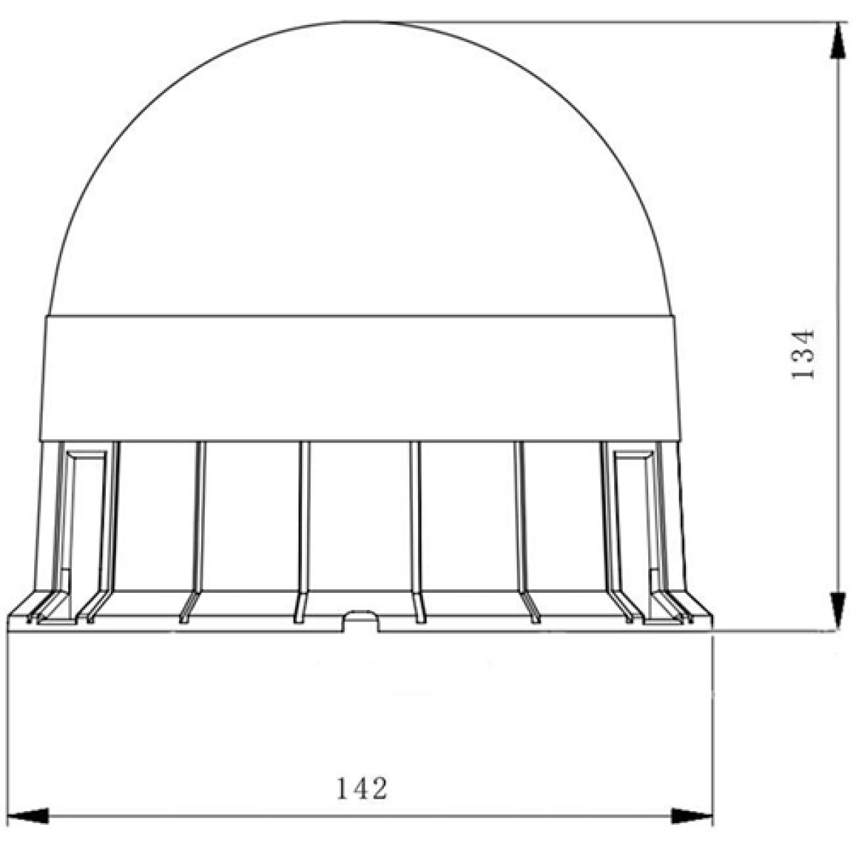 Led zwaailamp opbouw 10-30V - Truckonderdelenshop.nl