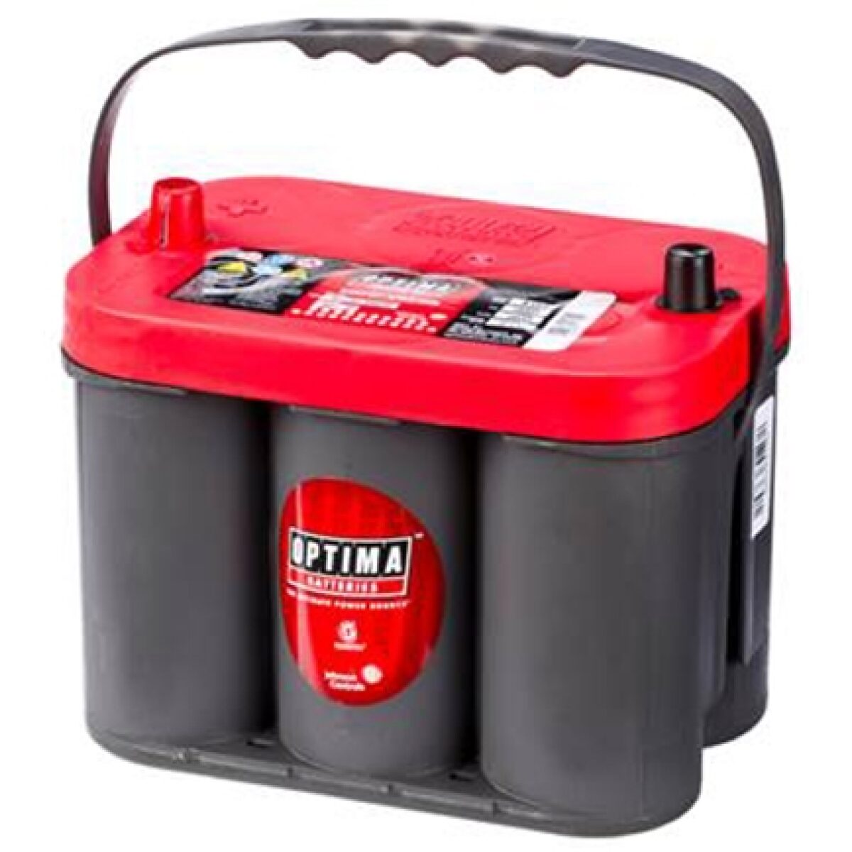 Accu 12V 50Ah Optima rood - Truckonderdelenshop.nl